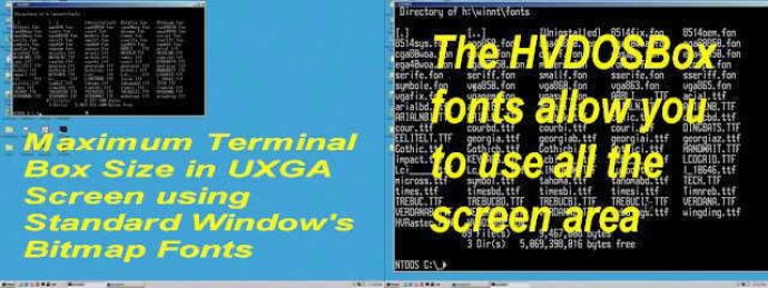 HVDOSBox Windows Terminal Fonts Free Download