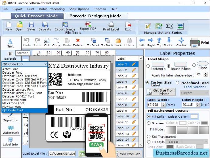 Industrial Barcode Label Software - Download & Review