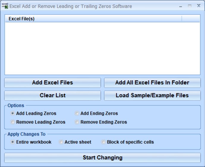 Excel Add Or Remove Leading Or Trailing Zeros Software Download Review
