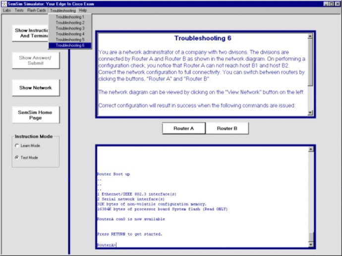 Cisco CCNA Exam (640-801) Router Simulator : Sem Sim - Download & Review