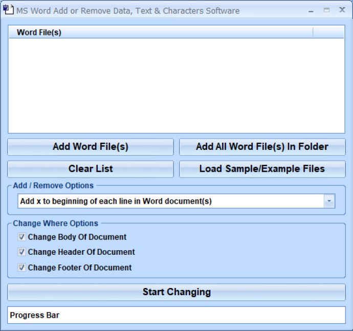 MS Word Add or Remove Data, Text & Characters Software Free Download